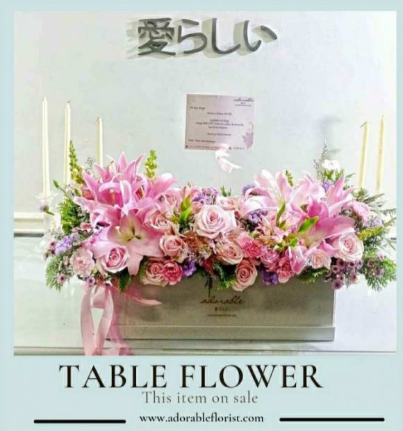 ADORABLE: Jual Karangan Bunga Meja Tipe 10 Berkualitas