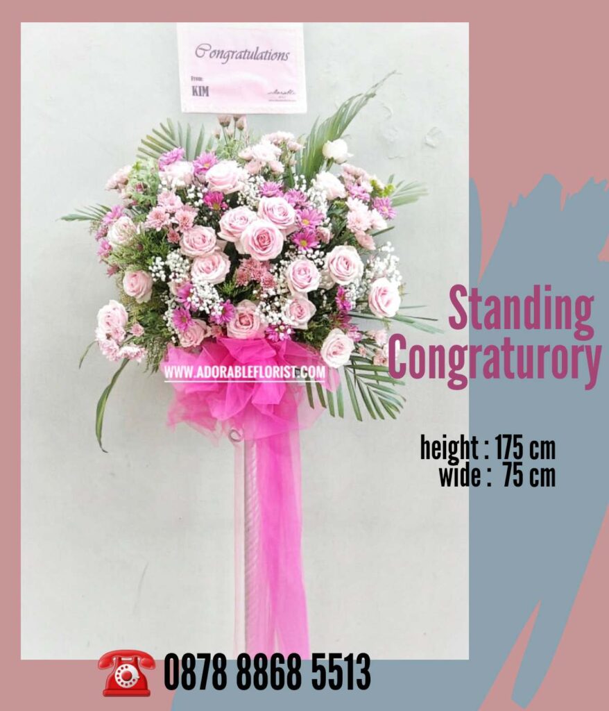 Jual Rangkaian Bunga Standing Standee-013 untuk Berbagai Acara